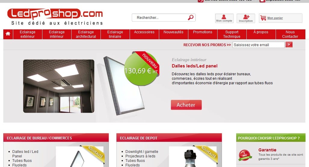 LedProShop : le fournisseur d'éclairage led pour les pros - Service ...